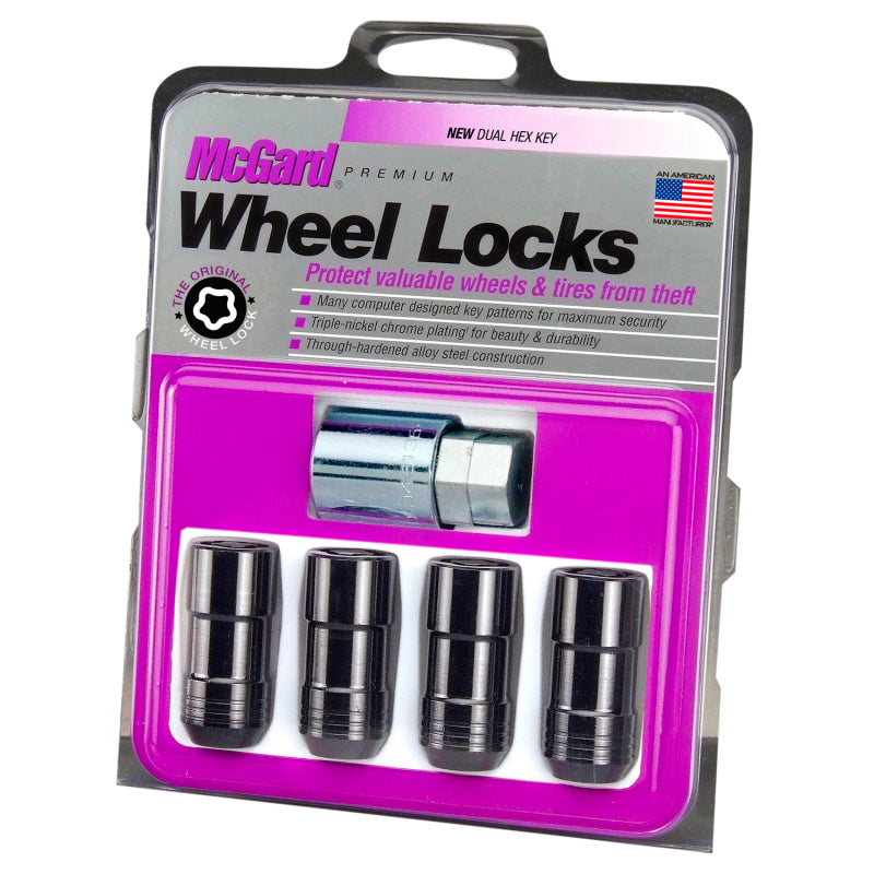 McGard Wheel Lock Nut Set - 4pk. (Cone Seat) M14X1.5 / 21mm & 22mm Dua