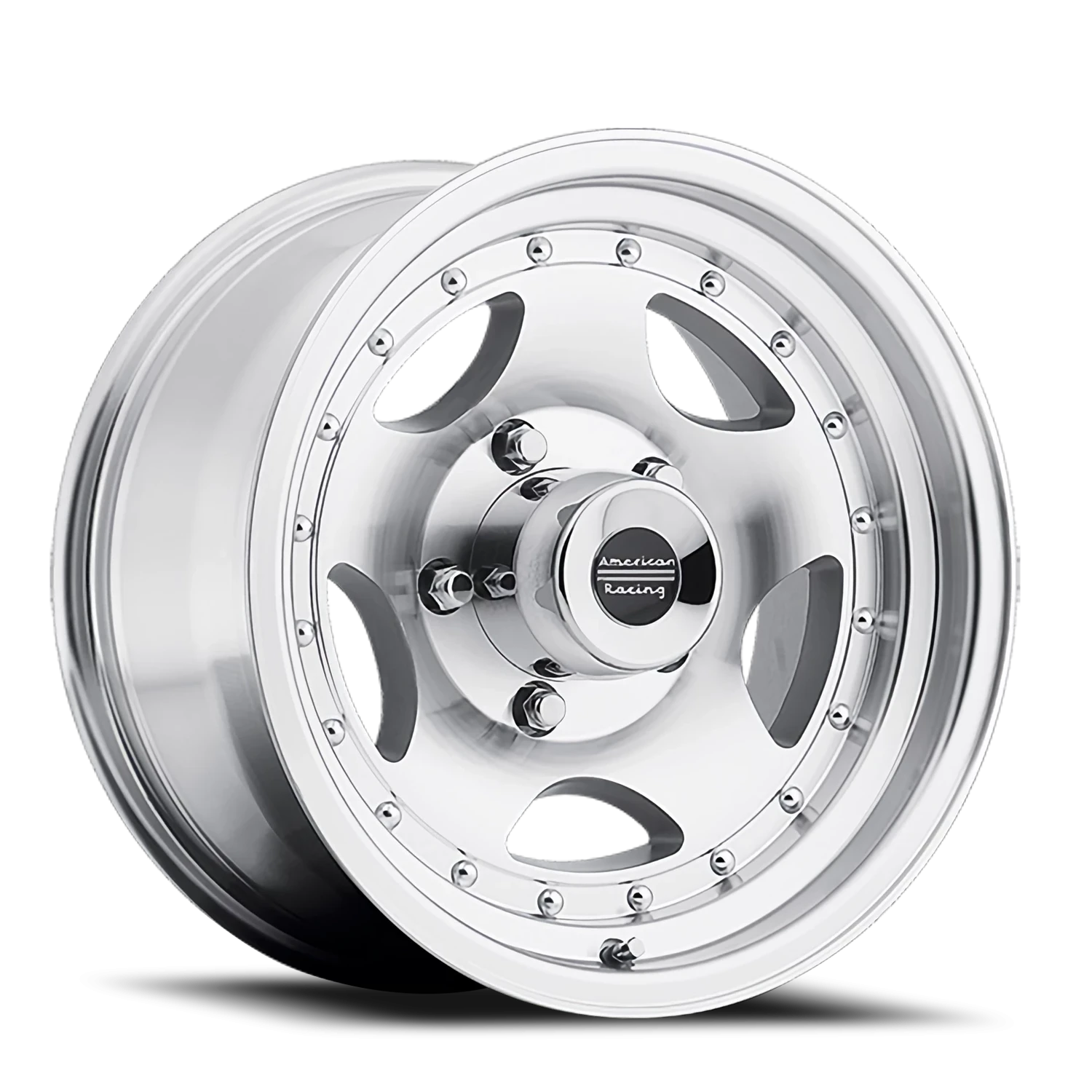American Racing AR23 SL 15x7 -6 5x120.65mm 83.06mm Machined Silver Cle