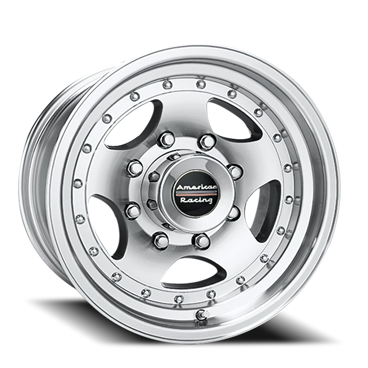 American Racing AR23 SL 16x8 +0 8x165.1mm 130.81mm Machined Silver Cle