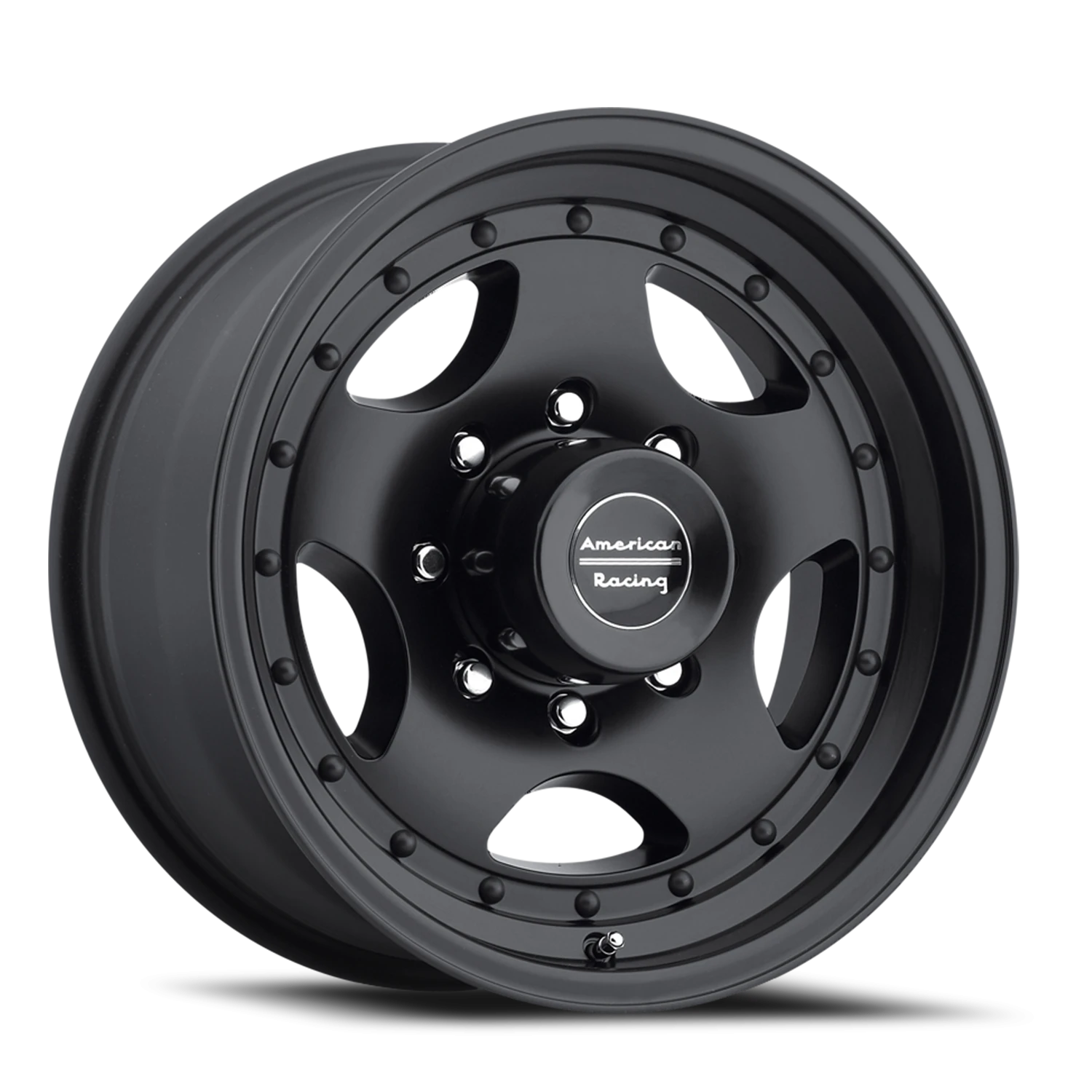 American Racing AR23 BK 16x7 -6 8x165.1mm 130.81mm Satin Black Clear C