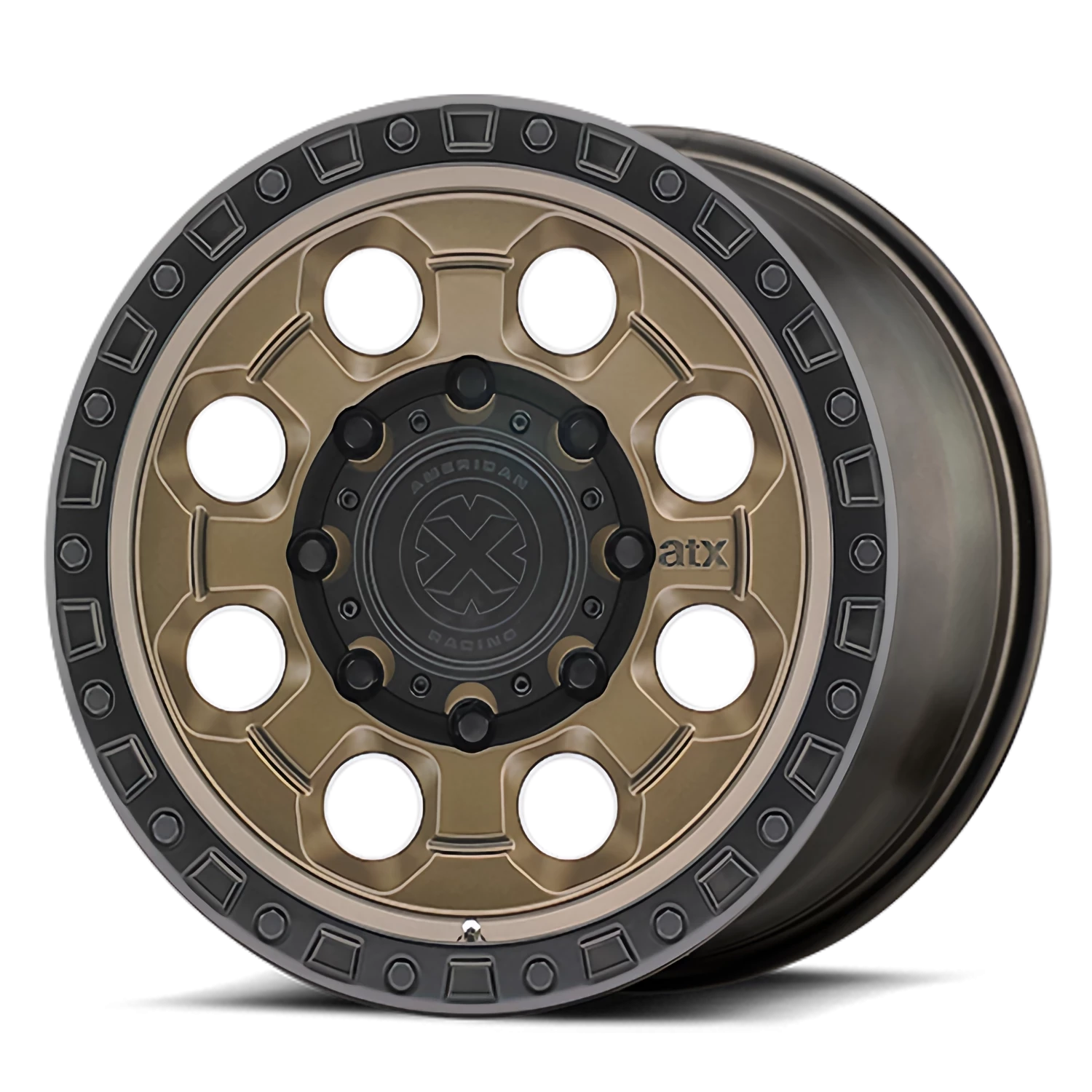 ATX AX201 BRZ 18x9 +0 8x180mm 124.2mm Matte Bronze Black Lip