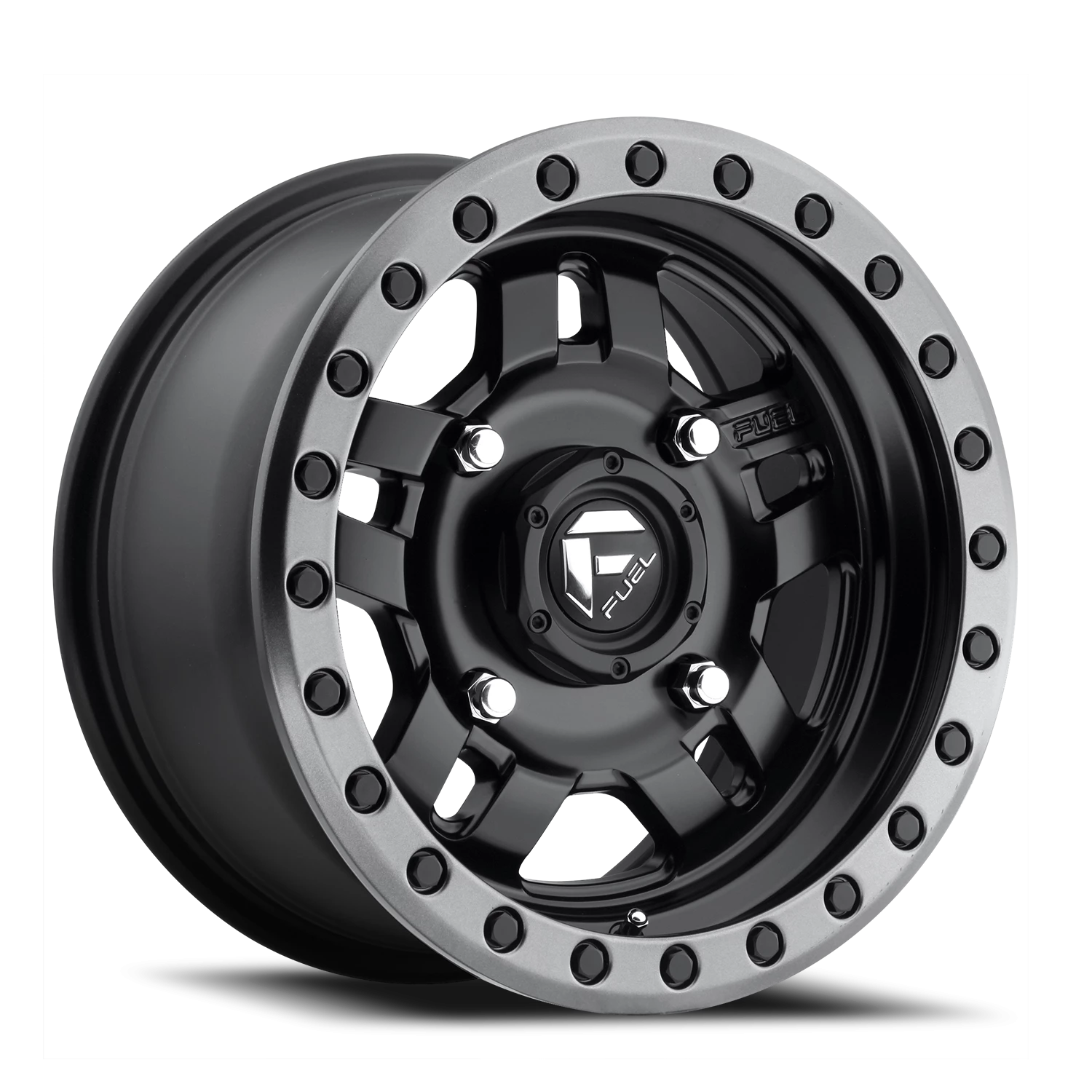 Fuel Anza UTV D557 14x7 +13 4x110mm 79.4mm Matte Black Beadlock