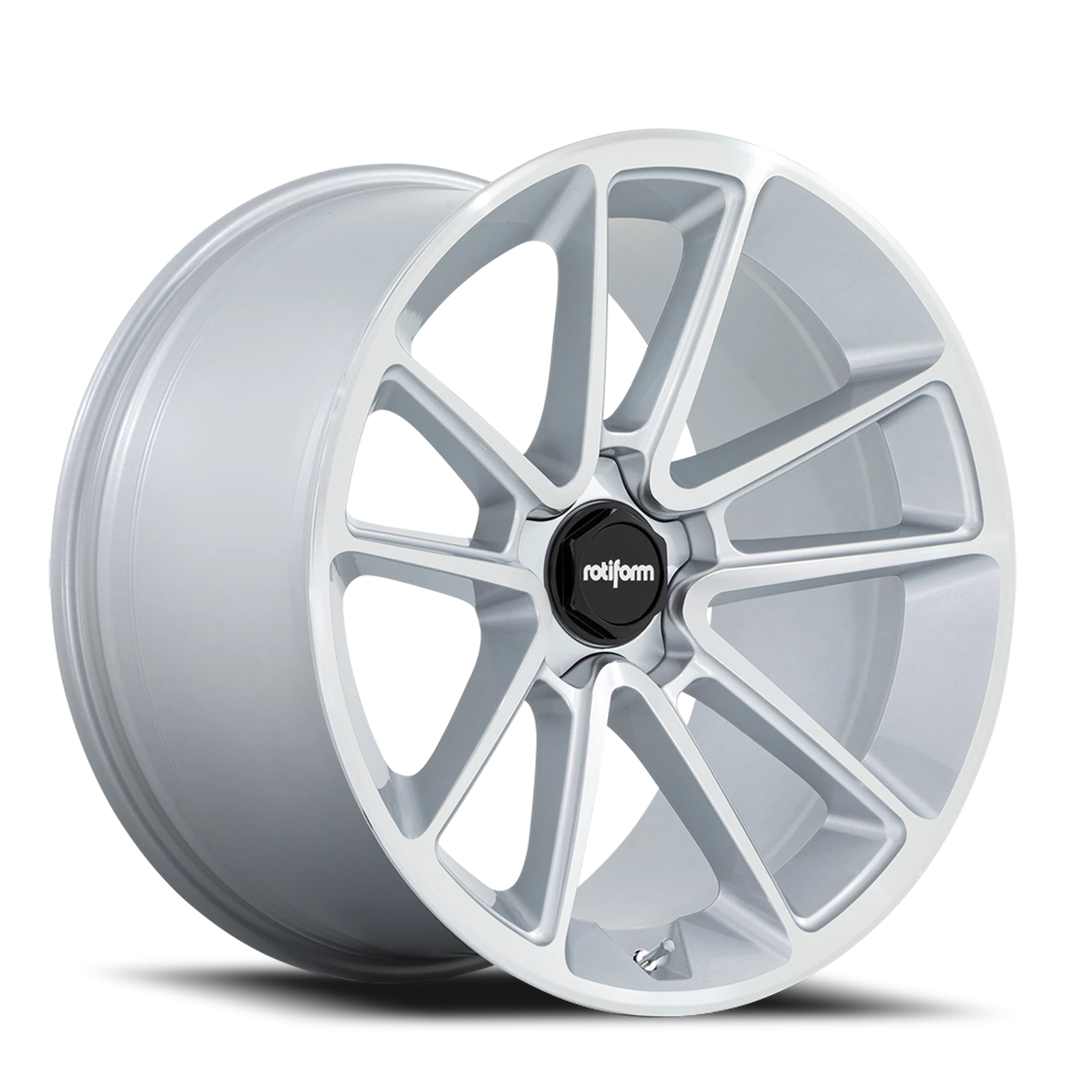 Rotiform BTL R192 21x9.5 +25 5x112mm 66.56mm Gloss Silver Machined Fac