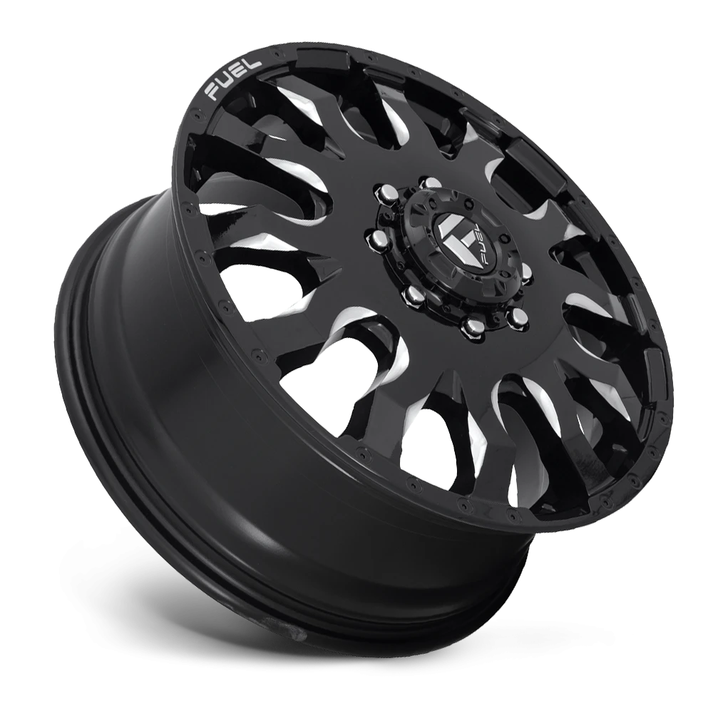 Fuel Blitz Dually D673 20x8.25 +105 8x210mm 154.3mm Gloss Black Milled