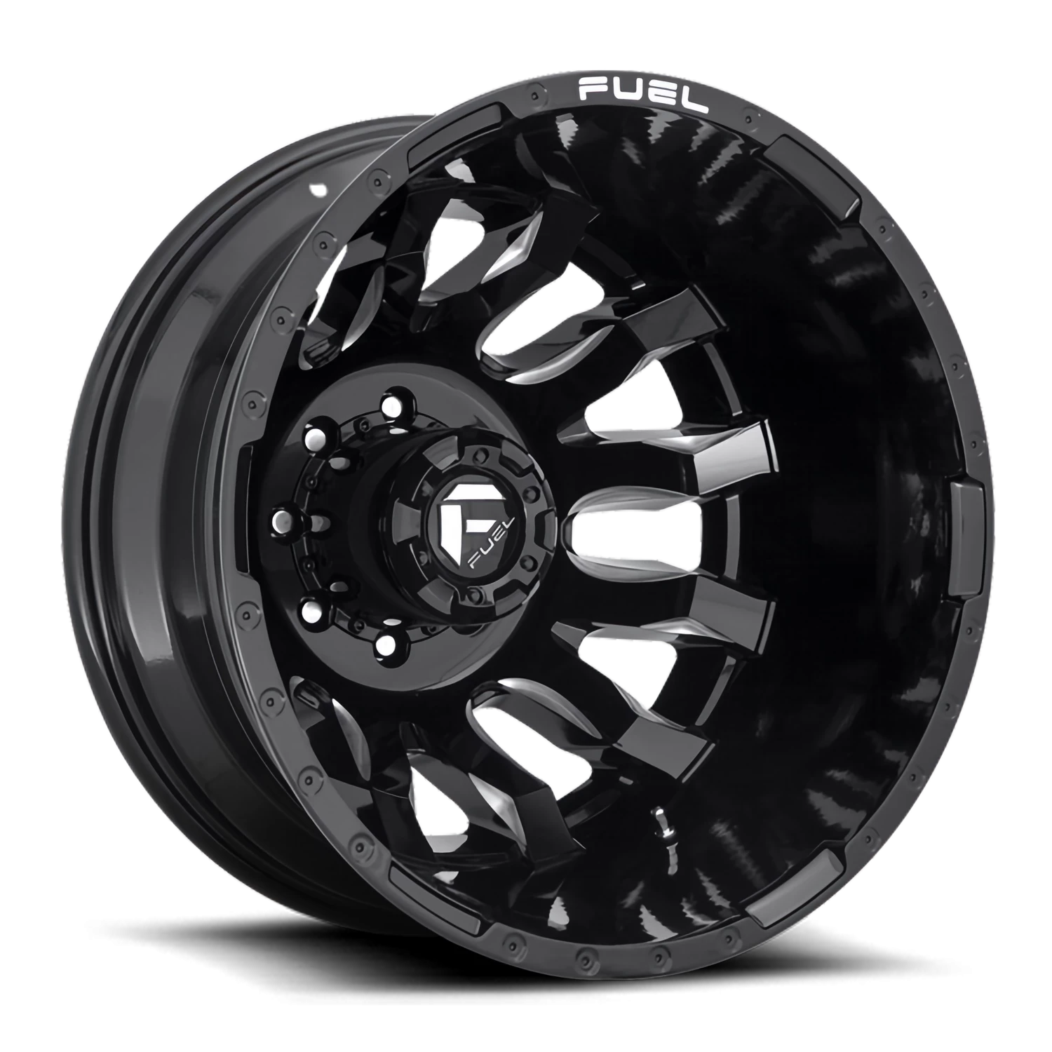 Fuel Blitz Dually D675 20x8.25 -202 8x200mm 142mm Gloss Black