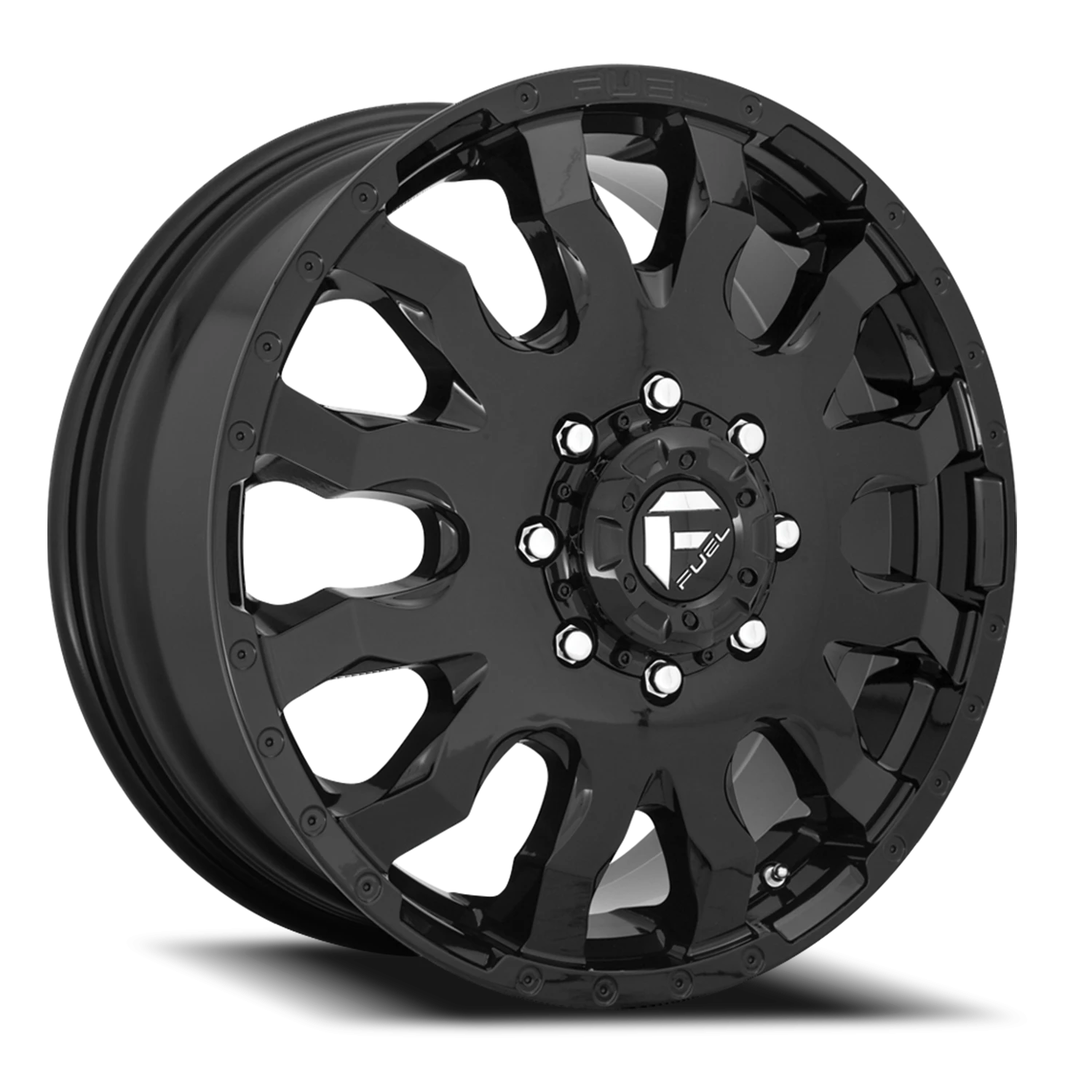 Fuel Blitz Dually D675 20x8.25 +105 8x210mm 154.3mm Gloss Black
