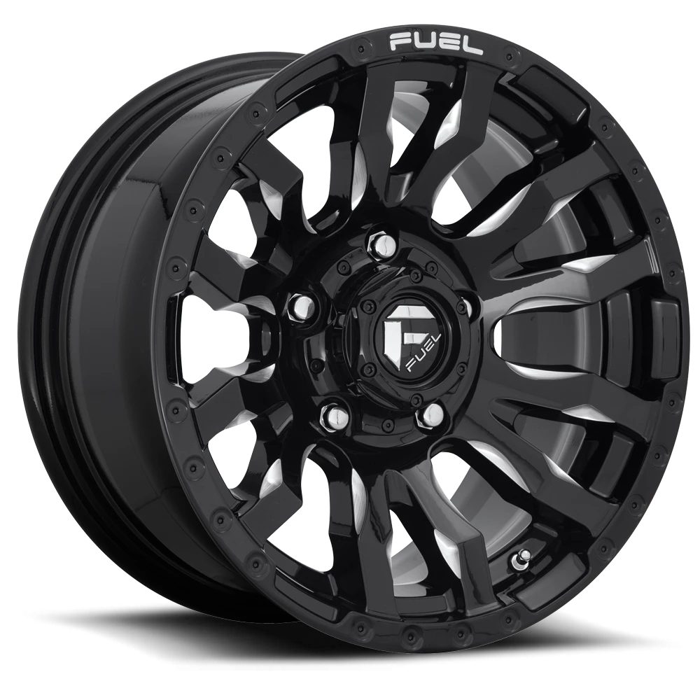Fuel Blitz D673 17x9 -12 5x127mm 71.5mm Gloss Black Milled