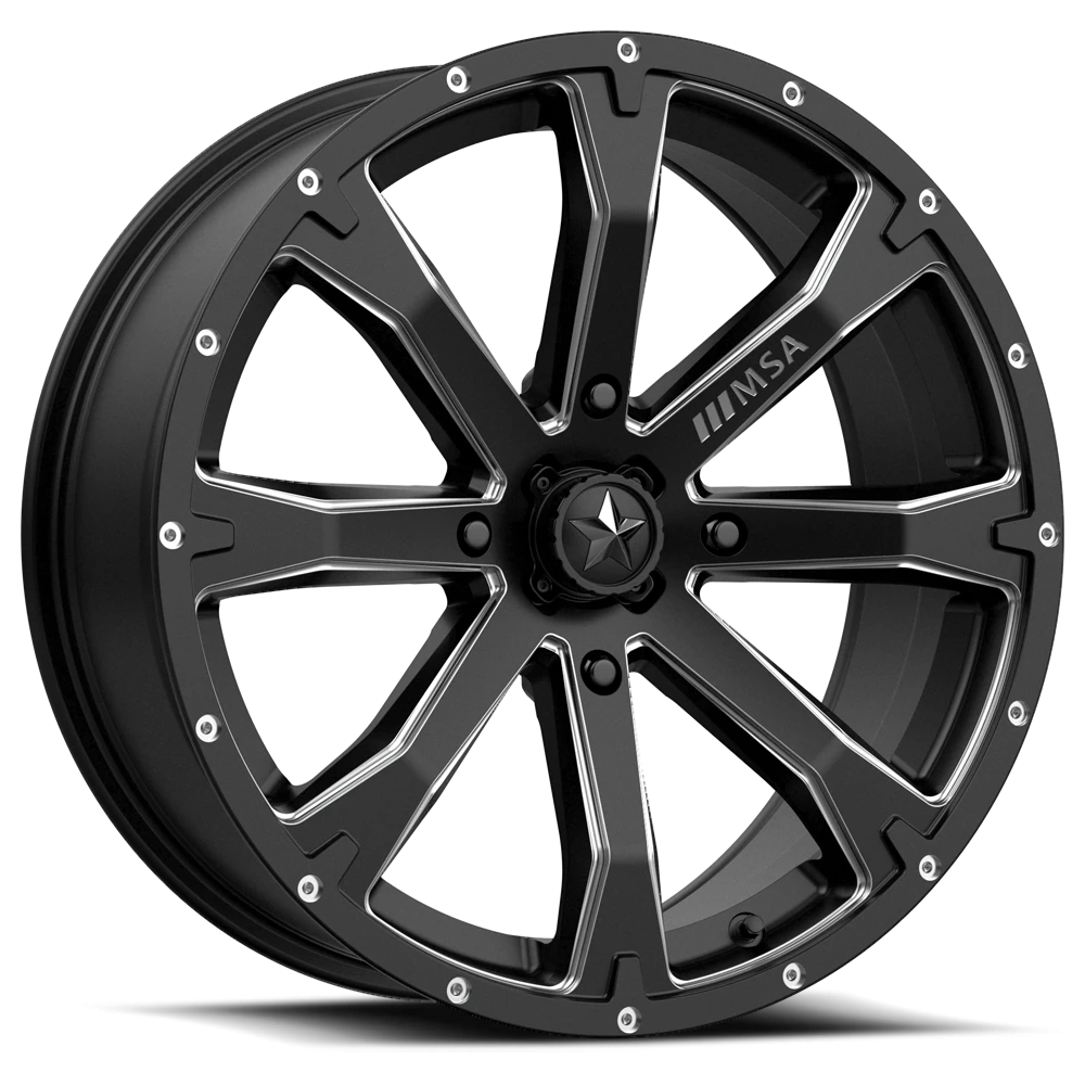 MSA Bounty M42 20x7 +10 4x156mm 132mm Satin Black Milled
