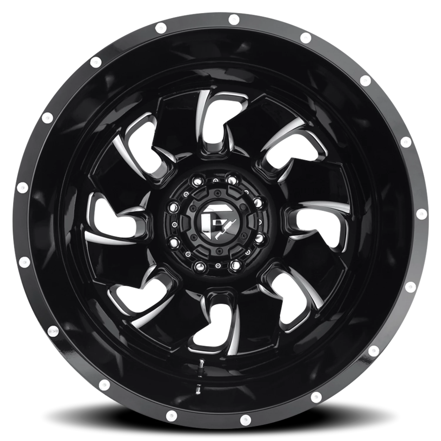 Fuel Cleaver Dually D574 20x8.3 -195 8x210mm 154.3mm Gloss Black Mille