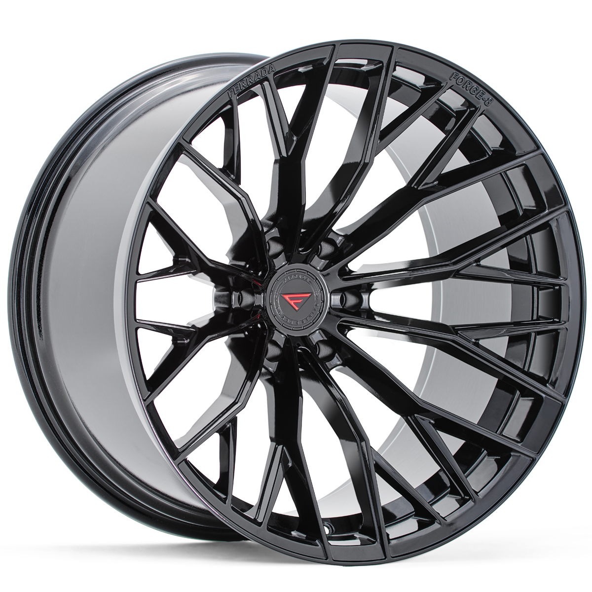 Ferrada Forge-8 Off Road Wheels FTR9 Obsidian Black 20x10 6x139.7 ET-1