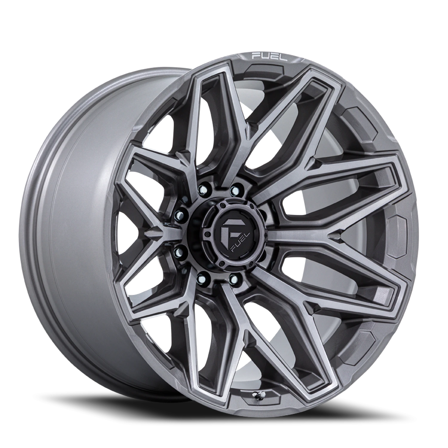Fuel Flux 8 FC854AX 20x9 +1 8x180mm 124.2mm Platinum