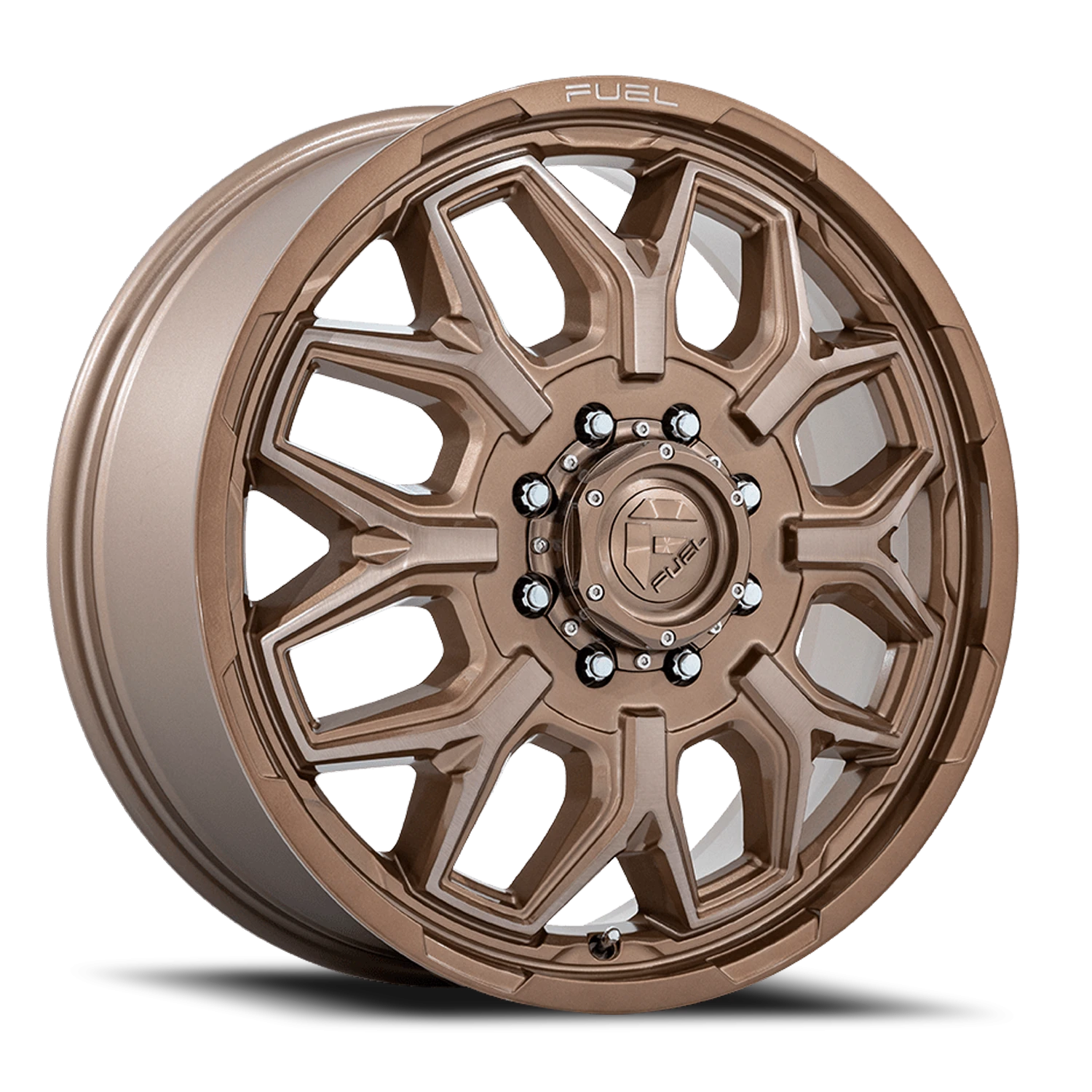 Fuel Flux Dually D876 22x8.25 +104 8x200mm 142mm Platinum Bronze