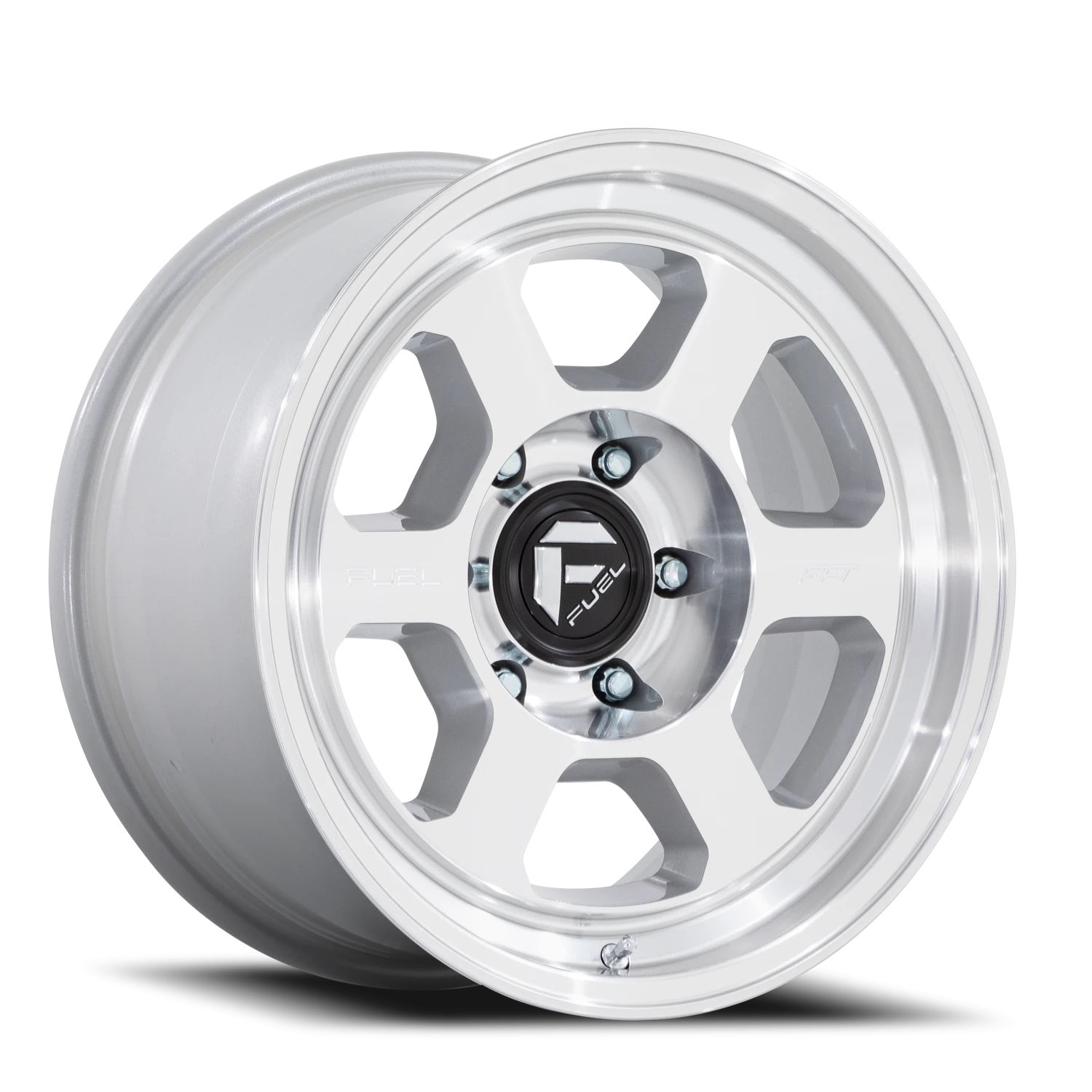 Fuel Hype FC860 17x8.5 -10 6x139.7mm 106.1mm Machined Silver