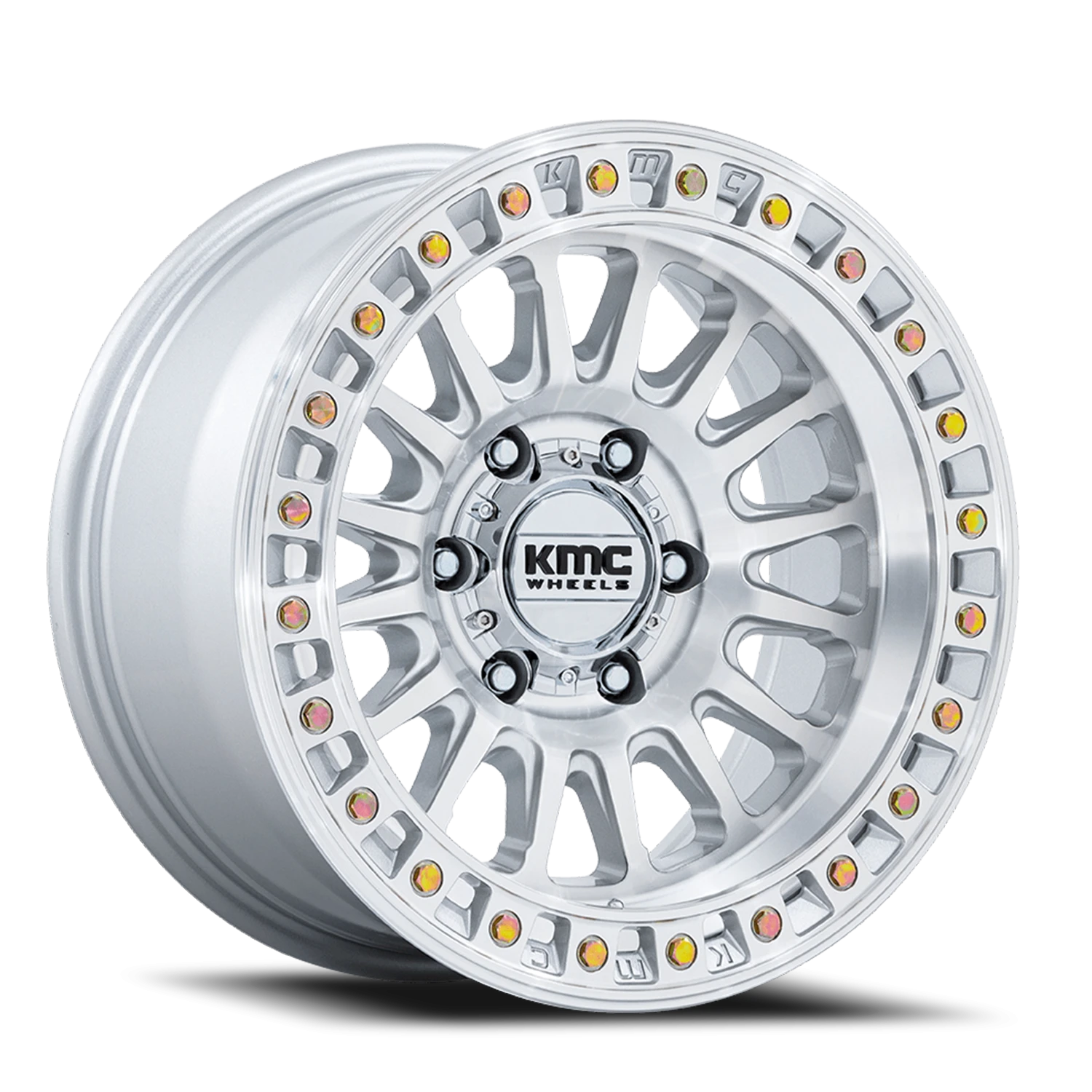 KMC IMS KM552 SD 18x9 +0 6x139.7mm 106.1mm Gloss Silver Machined Face