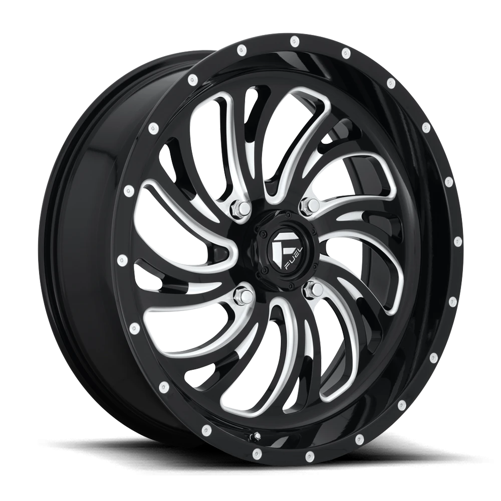 Fuel Kompressor UTV D641 20x7 +13 4x156mm 132mm Gloss Black Milled