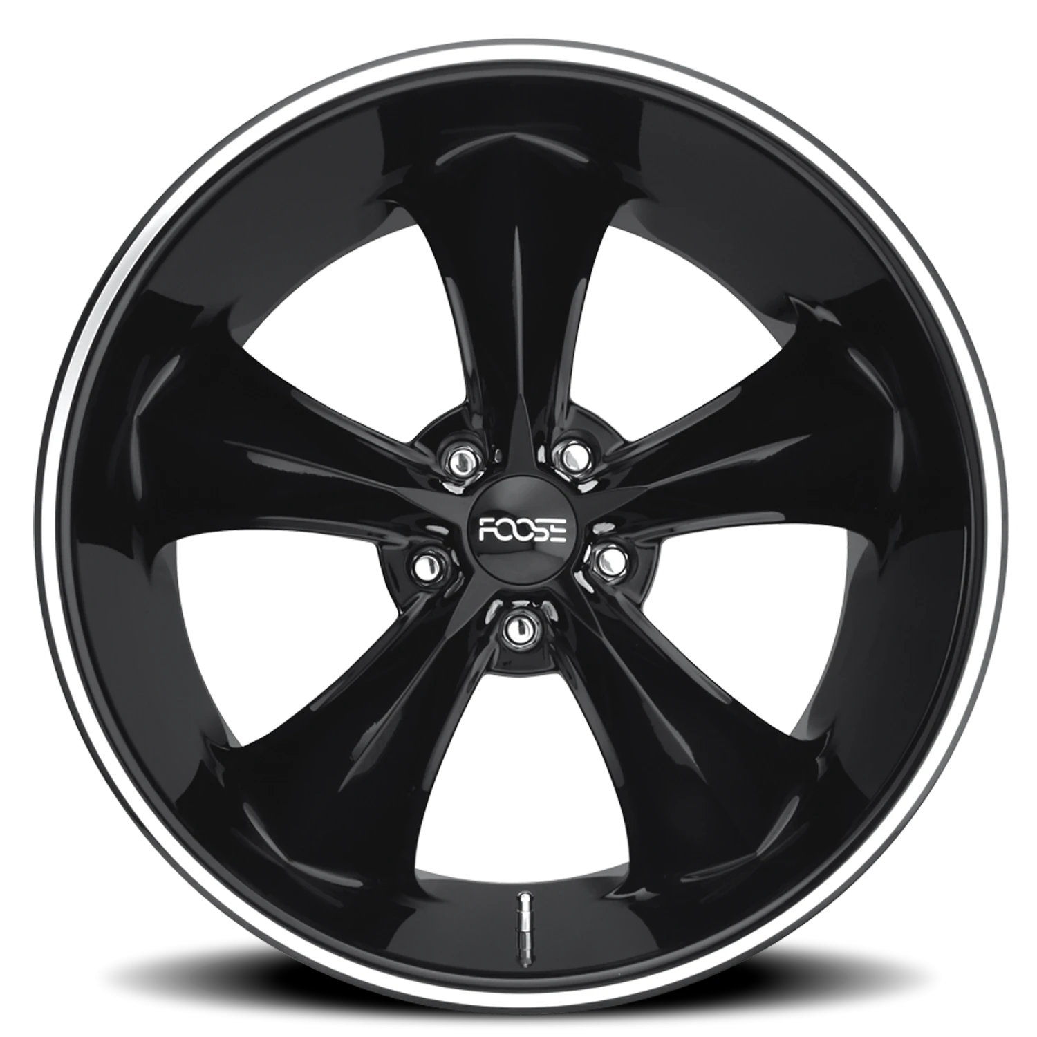 Foose Legend F104 18x8.5 +34 5x114.3mm 72.6mm Gloss Black