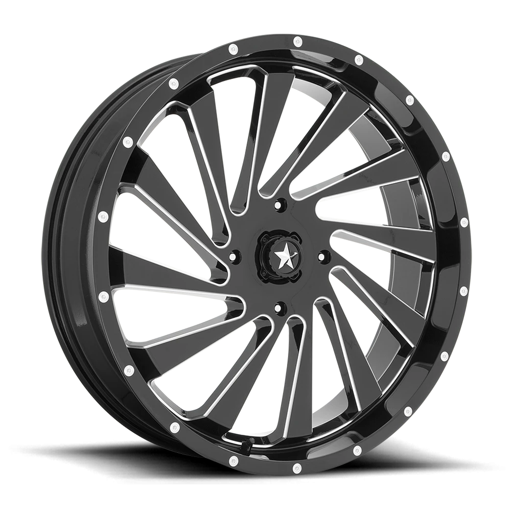 MSA Blade M46 GB-M 24x7 +0 4x137mm 112mm Gloss Black Milled
