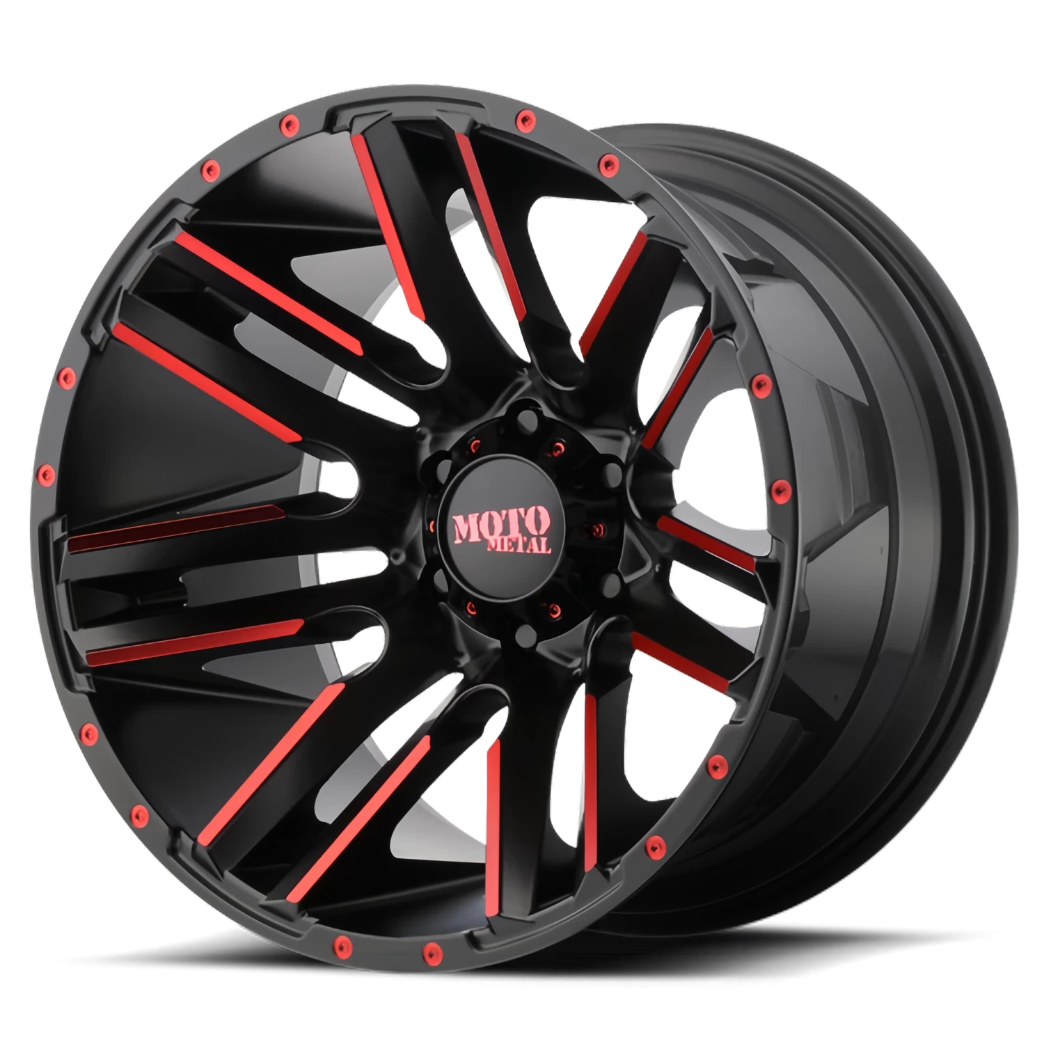 Moto Metal MO978 Razor SBMR 20x10 -24 5x150mm 110.5mm Satin Black Mach