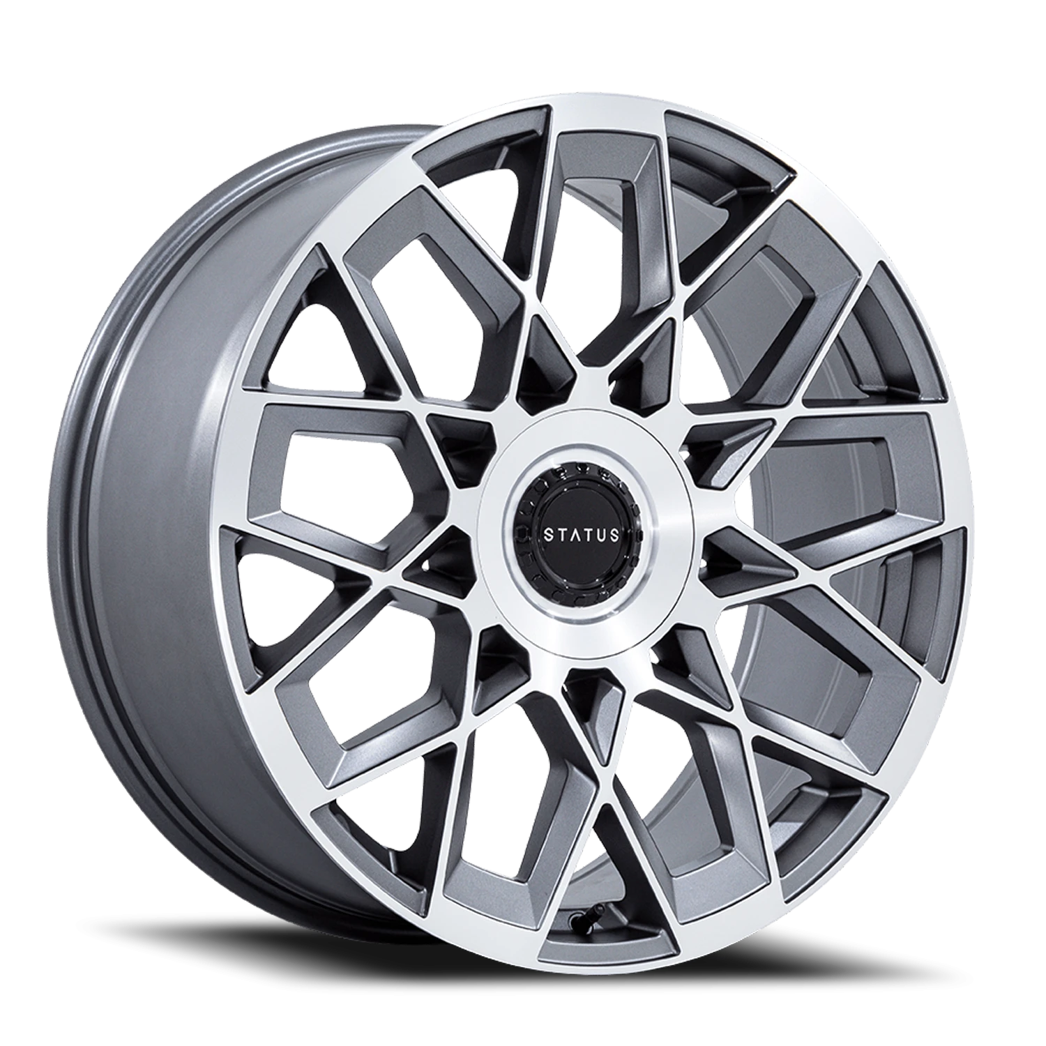 Status Matrix AD 22x9.5 +20 5x112/5x120mm 74.1mm Anthracite Mirror Fac