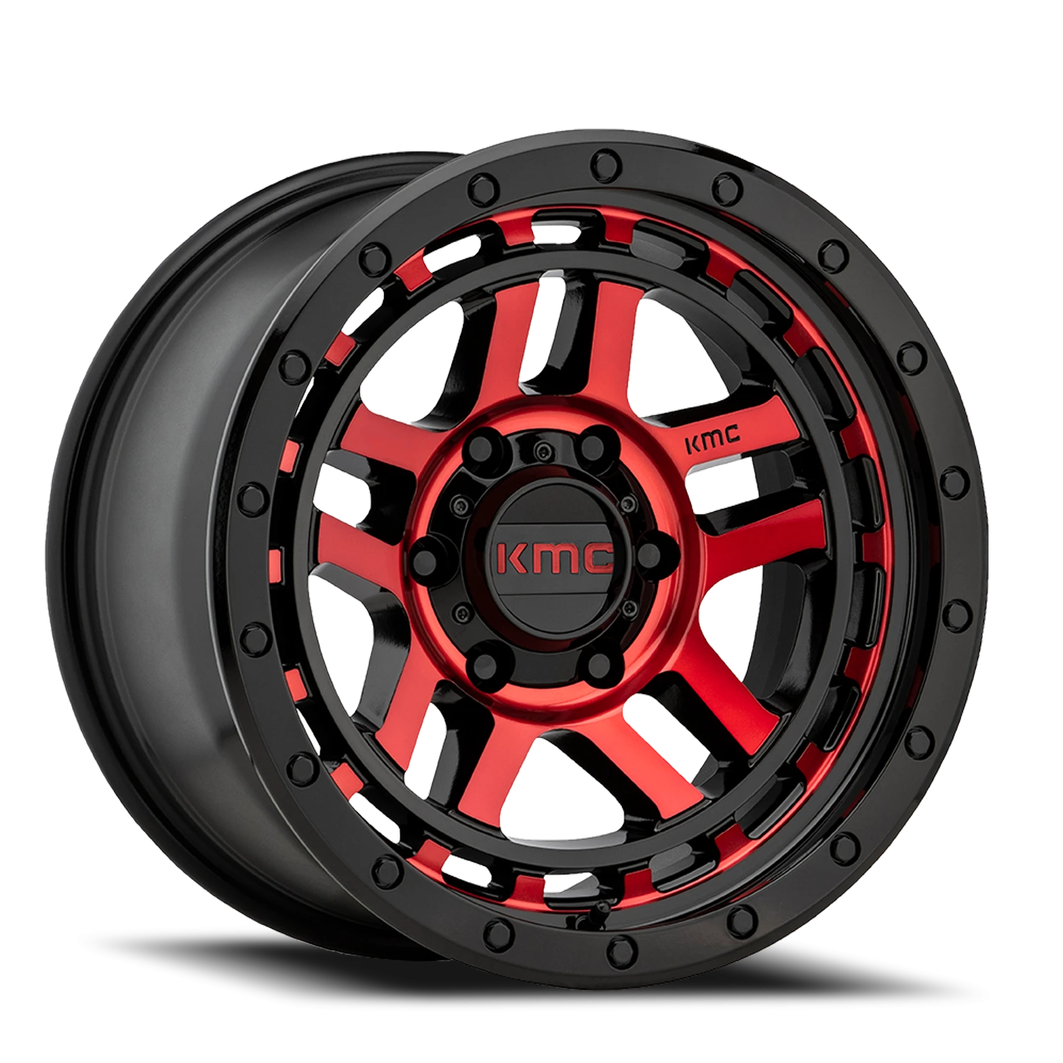 KMC Recon KM540 RD 18x8.5 +0 6x139.7mm 106.25mm Gloss Black Machined-R