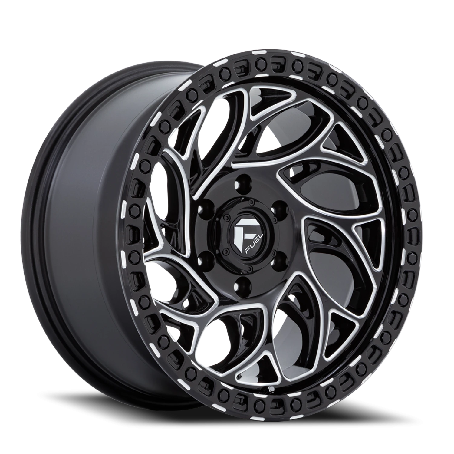 Fuel Runner OR D840 20x9 +1 6x139.7mm 106.1mm Gloss Black Milled