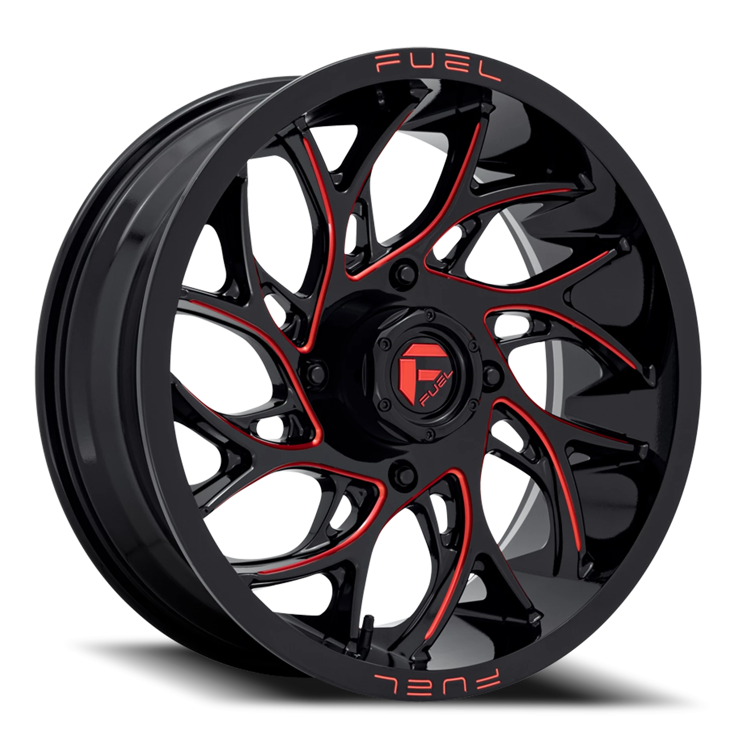 Fuel Runner UTV D779 20x7 +13 4x137mm 110.2mm Gloss Black Milled Candy