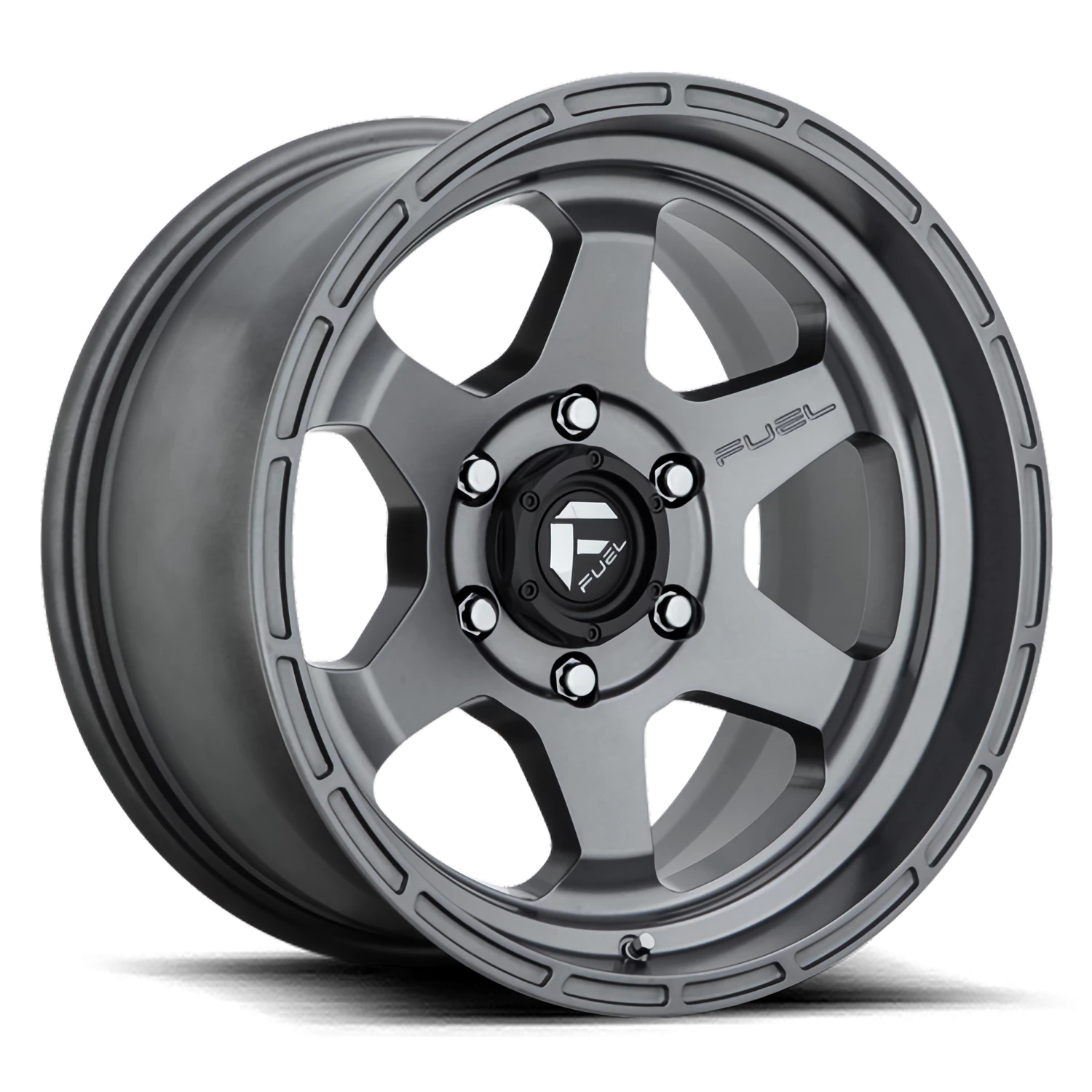Fuel Shok D665 17x9 -12 6x139.7mm 106.1mm Matte Anthracite