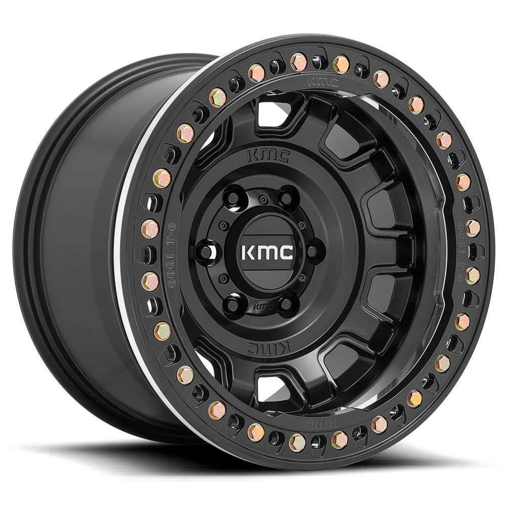 KMC Tank Beadlock KM236 SB 17x9 -15 6x139.7mm 108mm Satin Black