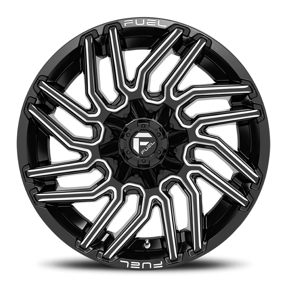 Fuel Typhoon D773 20x10 -18 8x180mm 124.3mm Gloss Black Milled