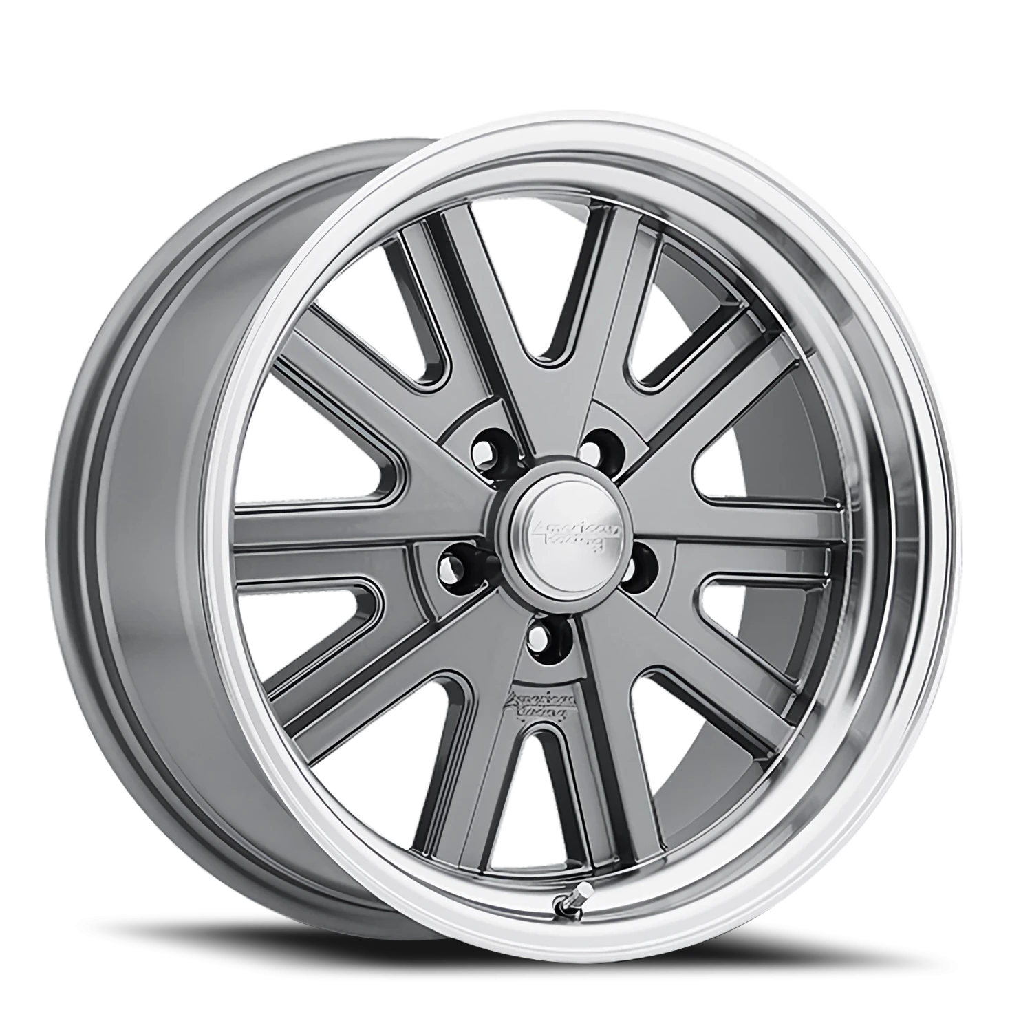 American Racing Mono Cast VN527 17x8 +0 5x114.3mm 76.5mm Mag Gray Mach